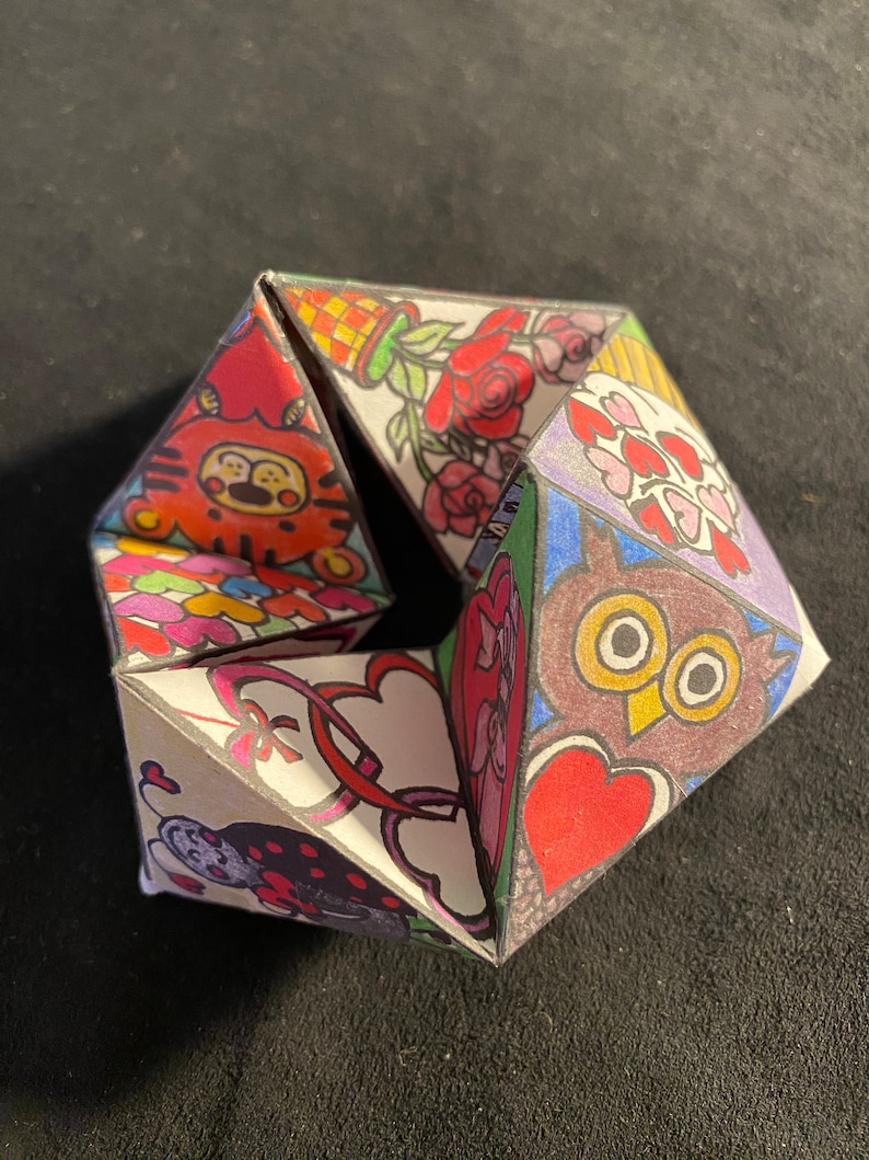 Valentine Paper Fidget. Super Cute Easy to Make. Fun to Use ...