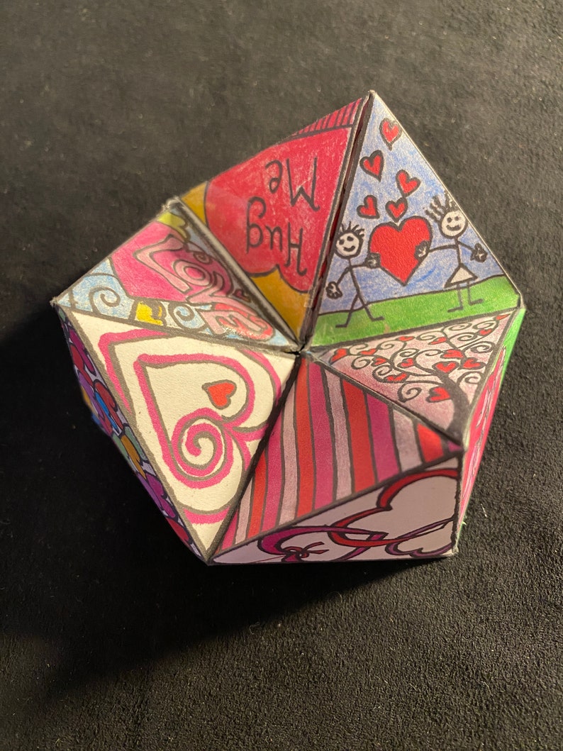 Valentine Paper Fidget. Super Cute Easy to Make. Fun to Use ...