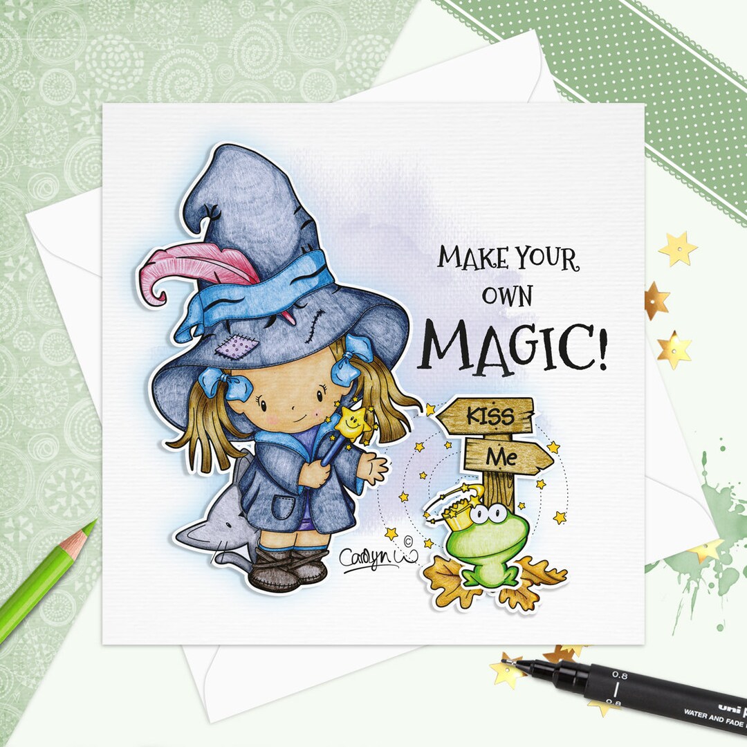 Make Your Own Magic Card/ Witch Card/ Greeting Card/ Blank - Etsy