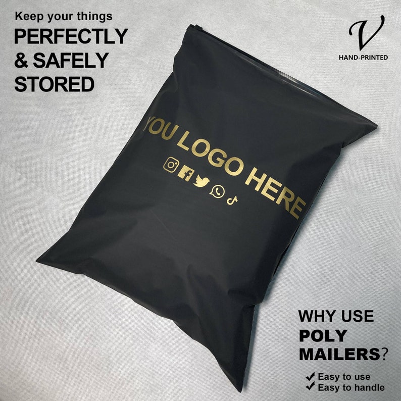 Custom Personalized Logo Frosted Zipper Bag Hand Printed Etsy