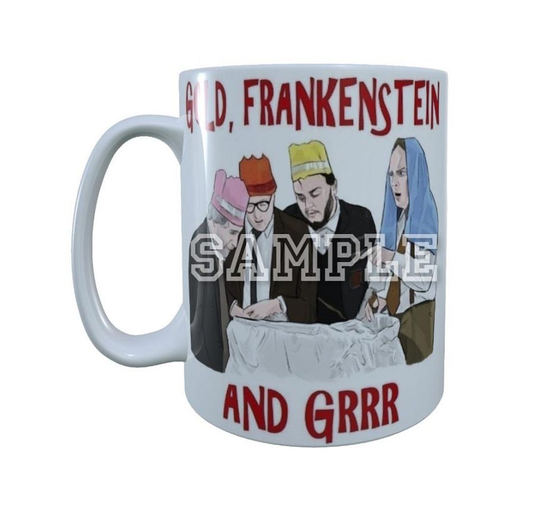 Personalised Bottom 90's TV Show Inspired Exclusive Hand Drawn Gold ...