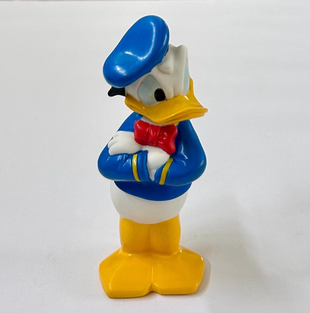 Vintage Disney Donald Duck Soft Plastic Squeaky Bath Toy Collectible ...