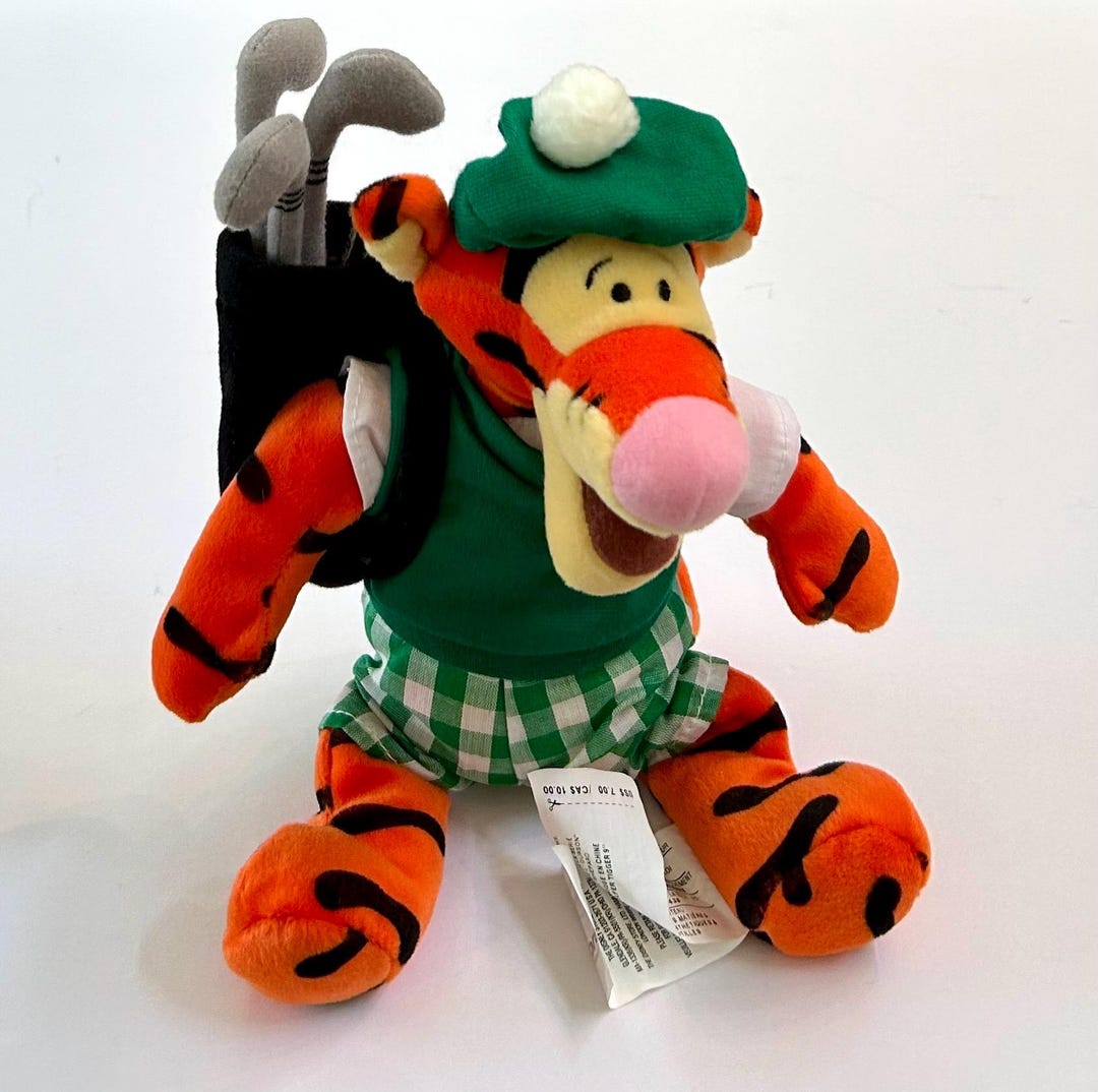 Disney Winnie the Pooh Tigger Golfer With Clubs Soft Plush Toy - Etsy