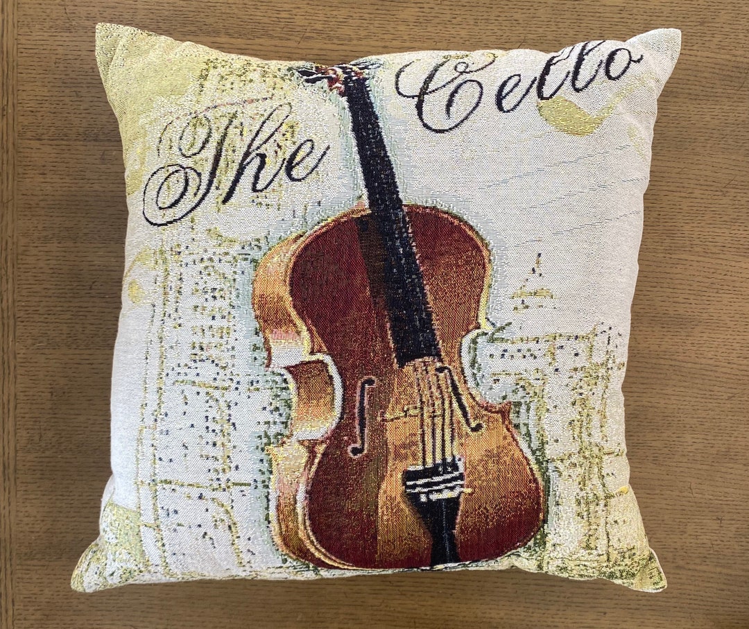 Vintage the Cello Indoor Decorative Pillow Approx 18 X 18 - Etsy