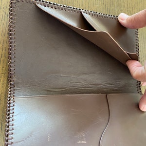 Vintage Hand-tooled Leather Bi-fold Wallet - Etsy
