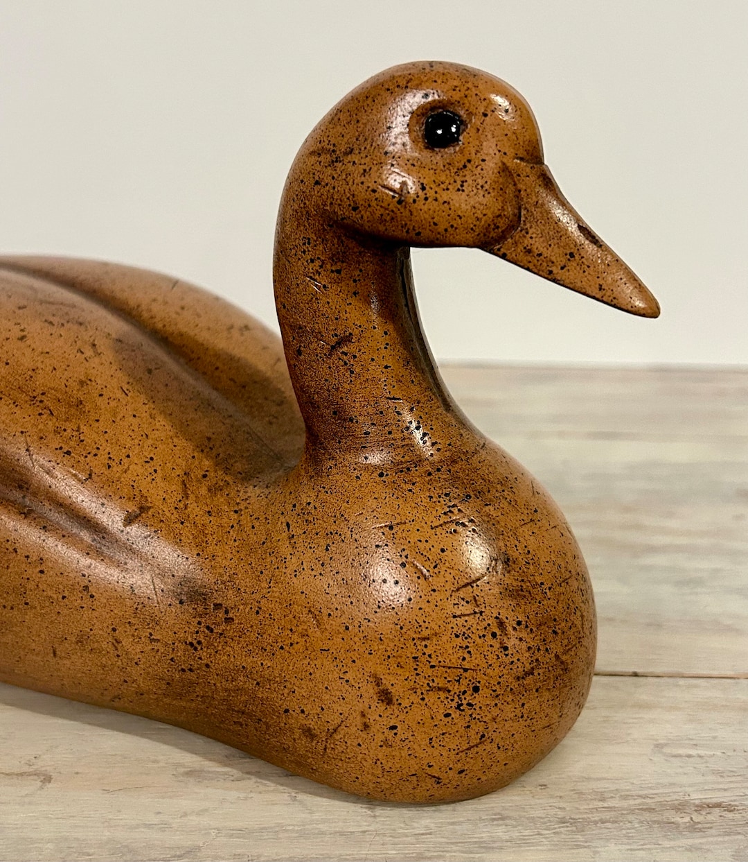 Vintage Hand Carved Wood-look Decor Decoy 10 1/2 L - Etsy