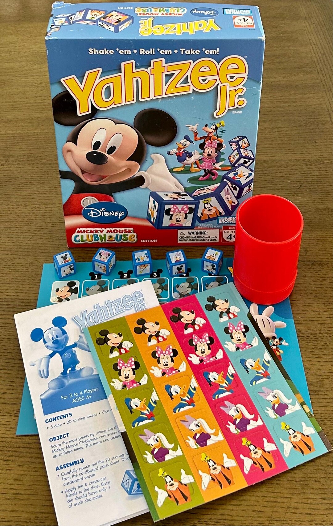 Disney Mickey Mouse Clubhouse Edition Yahtzee Jr Game by Parker ...