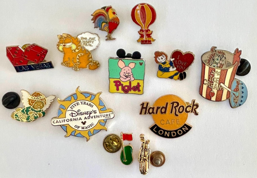 Selection of Vintage Collectible Enamel Pins - Etsy