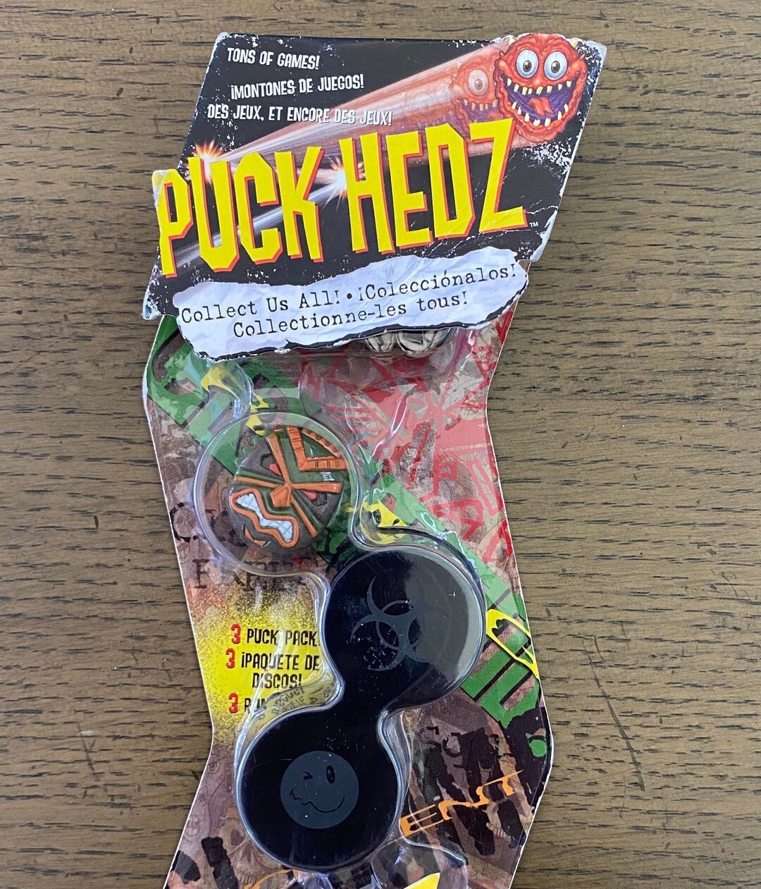 Collectible Puck Hedz Game by Mattel Inc 3 Puck Pack NEW / - Etsy