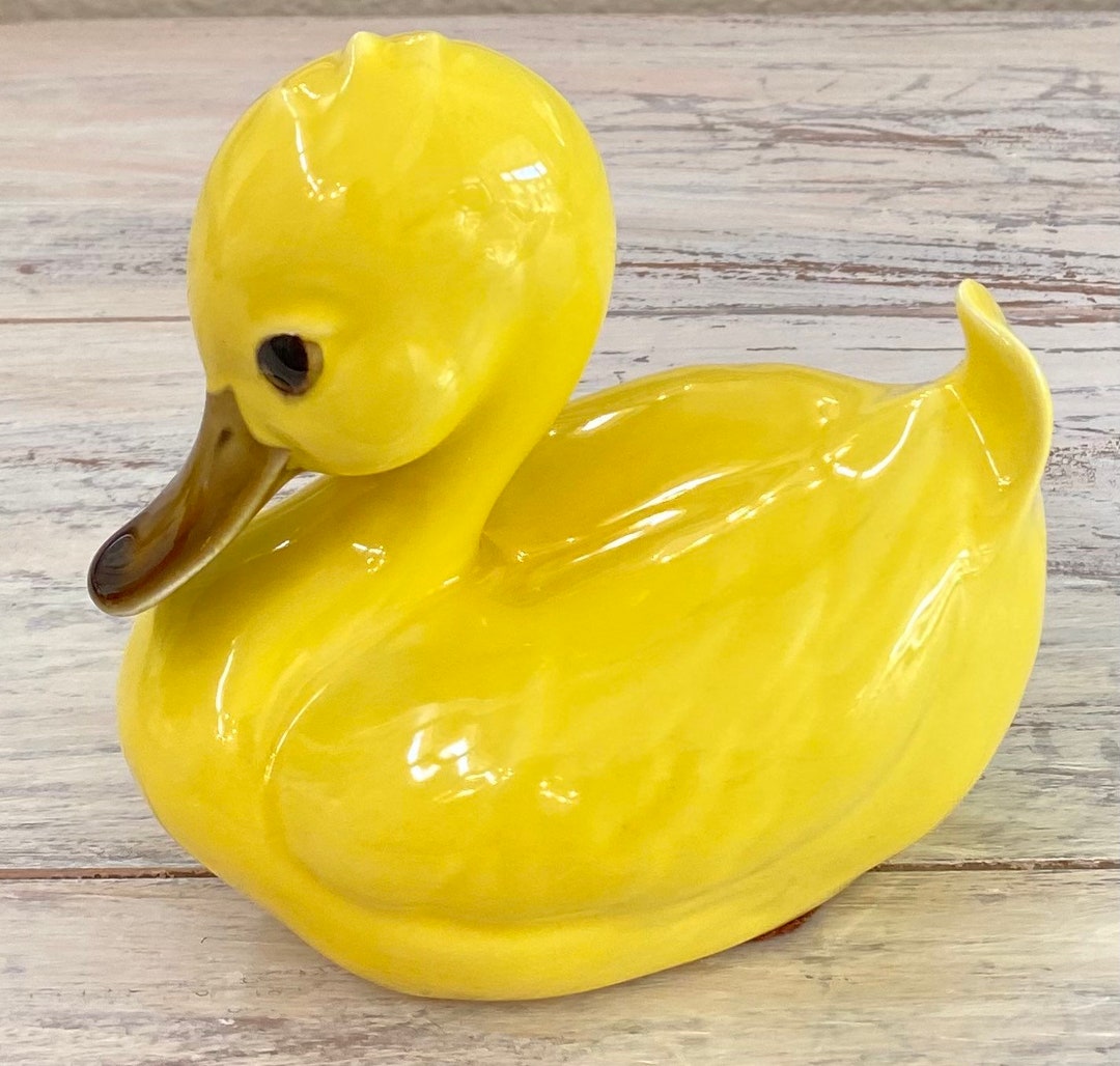 Vintage Freeman & Mcfarlin Ceramic Yellow Duck; Potteries of California ...