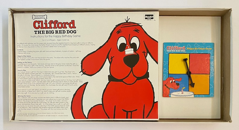 Vintage 2000 Clifford the Big Red Dog Happy Birthday Game by Scholastic ...