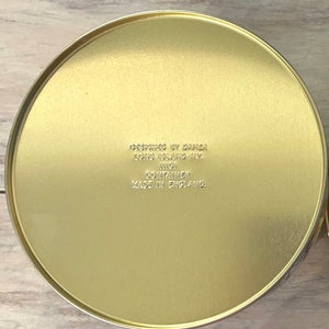 Vintage Daher Round Blue Floral Container Tin With Lid Made in England ...