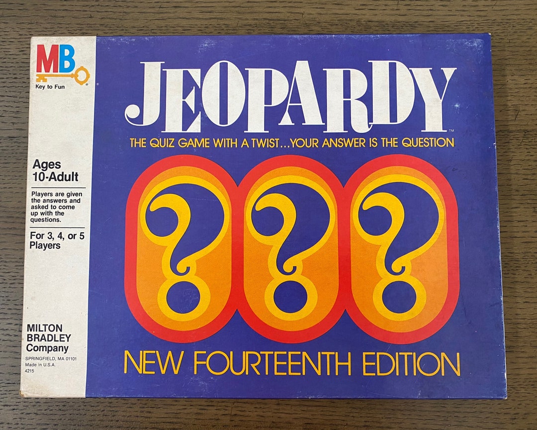 Vintage Jeopardy New Fourteenth Edition 1982 (4215), Milton Bradley ...