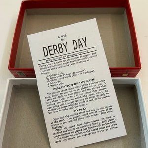 Derby Day Horse Race Card Game by the Lagoon Group NEW - Etsy