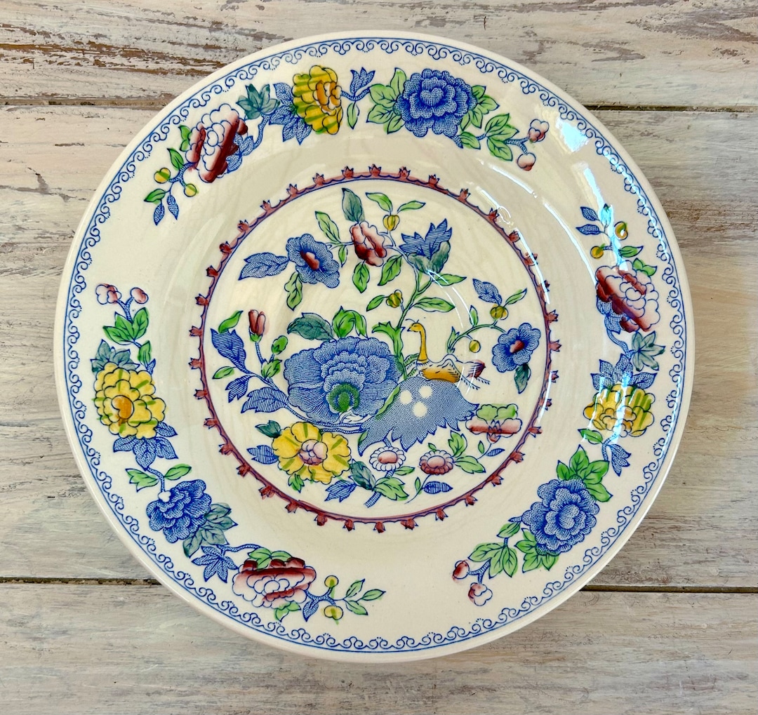 Vintage Masons Ironstone China Regency Pattern Shallow Bowl Dish C4475 ...