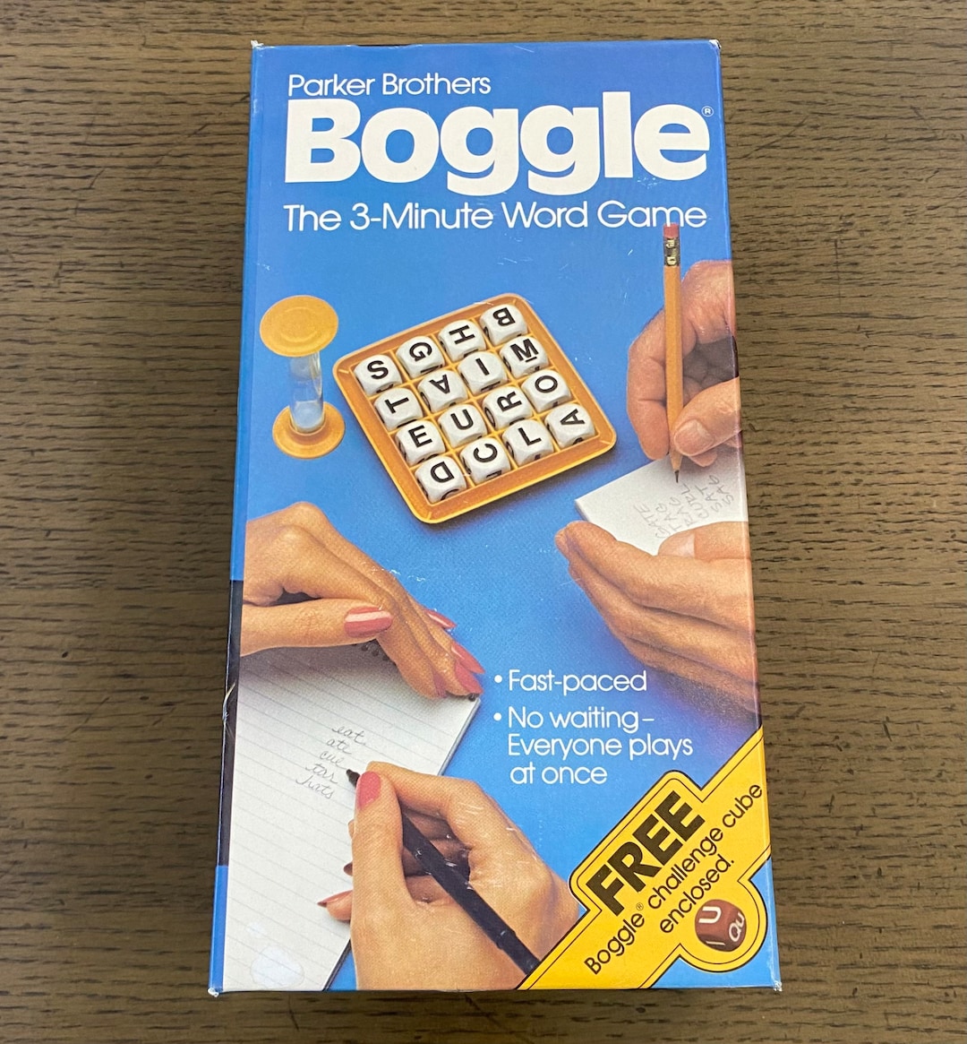 Vintage 1983 Boggle 3-minute Word Game by Parker Brothers; No. 0933 - Etsy