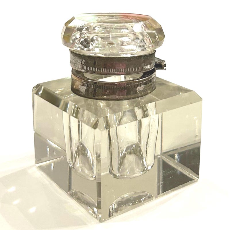 Antique Inkwells - Etsy