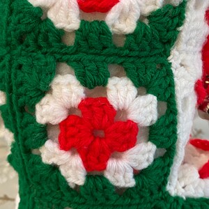 Vintage Hand Knit Granny Square Christmas Stocking / Boot - Etsy