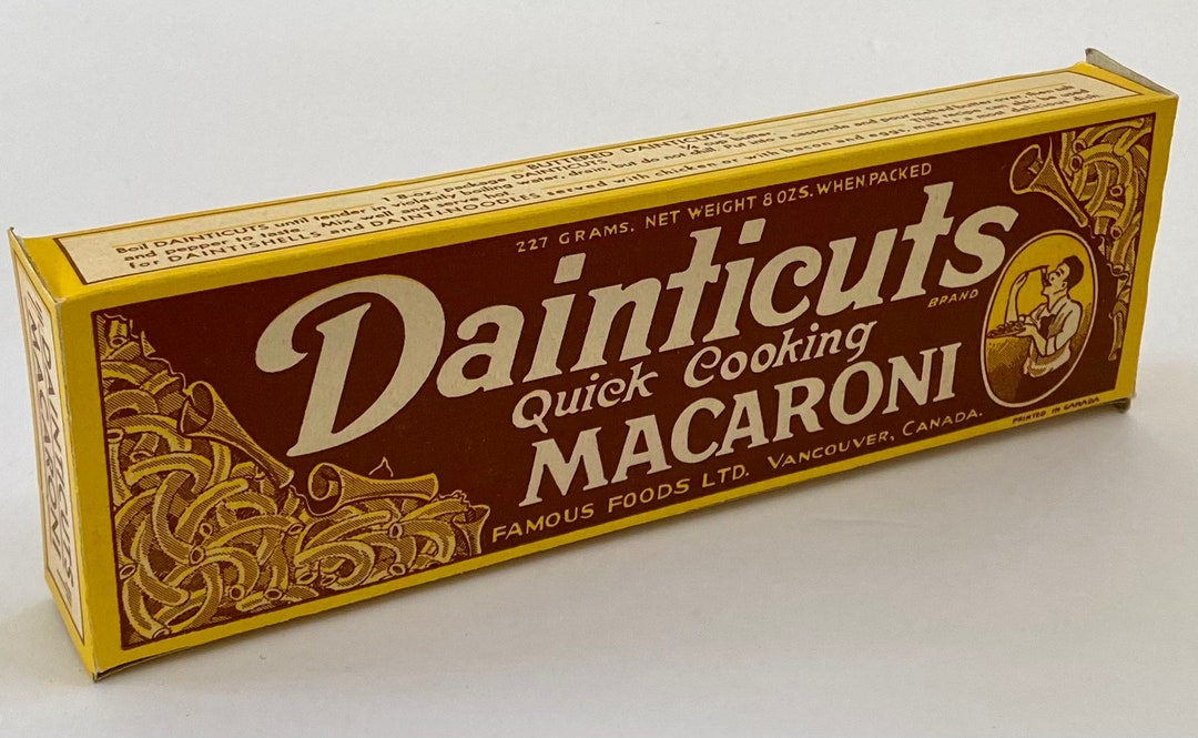 Vintage Dainticuts Brand Macaroni Box (empty) by Famous Foods Vancouver ...