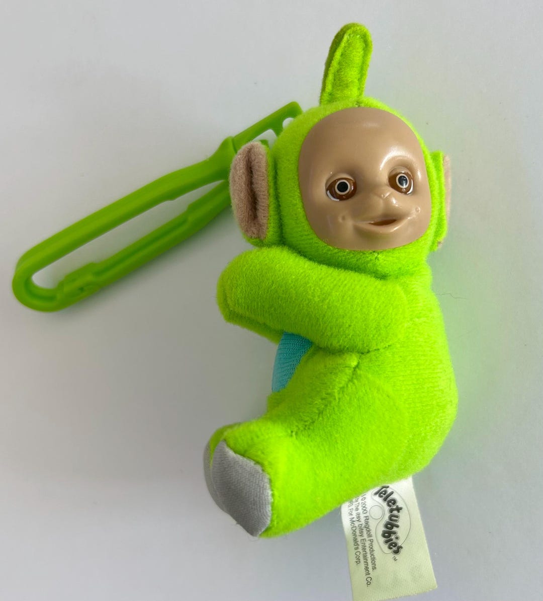 Vintage 2000 Mcdonalds Teletubbies Green Dipsy Bag Backpack Clip on Toy ...