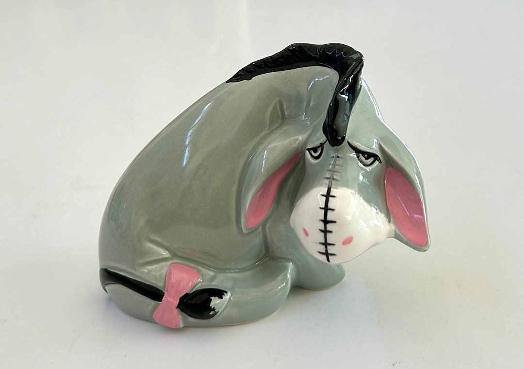 Vintage 1970s Disney Eeyore Ceramic Figurine From Winnie the Pooh Made ...