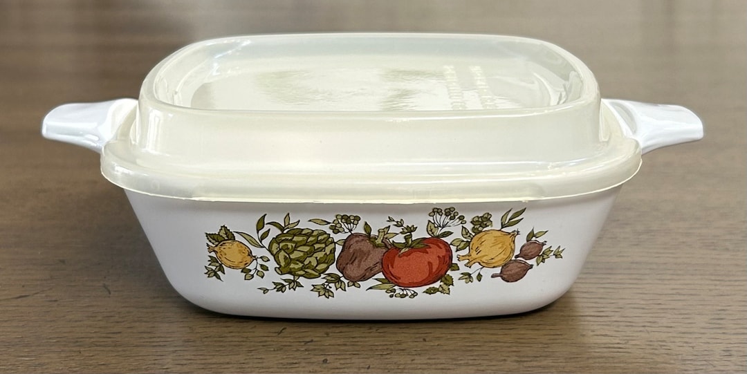 Vintage Corning Ware Spice of Life Petite Square Casserole Dish 1 3/4 ...