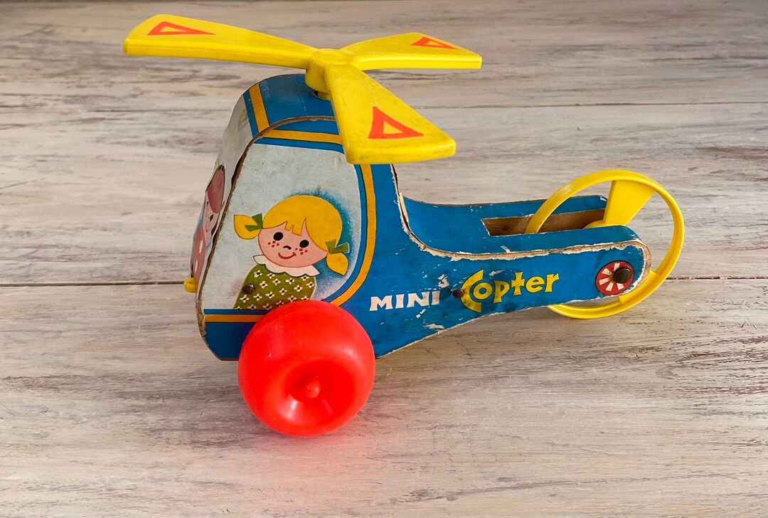 Vintage My First Toy Pop Pop Plane - Etsy