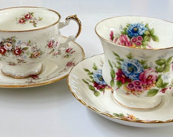 Royal Albert Moonlight Rose Teacup and Saucer Set, English Bone China ...