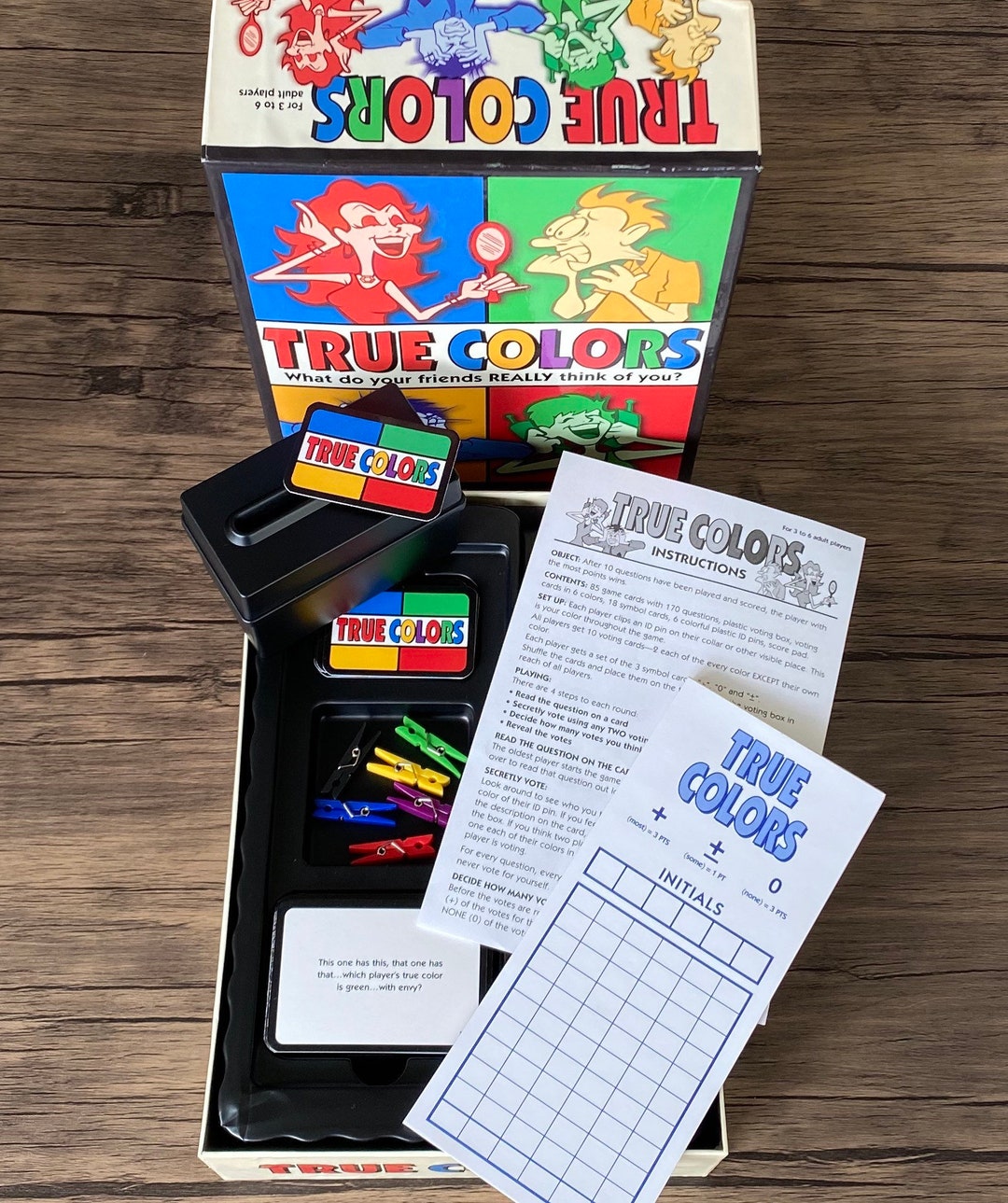 True Colors Table Game by Pressman Toy Corp No 3601A (complete) - Etsy