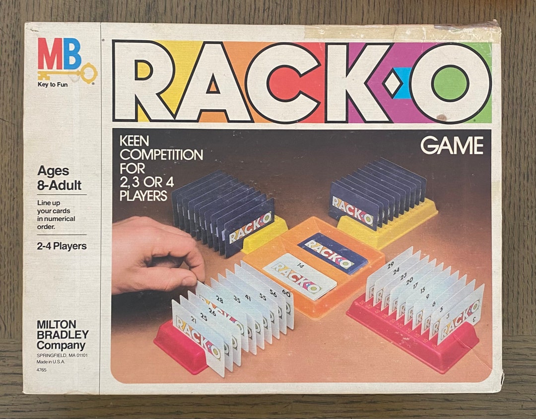 Vintage 1982 RACK-O Card Game by Milton Bradley Co. No 4765 complete - Etsy