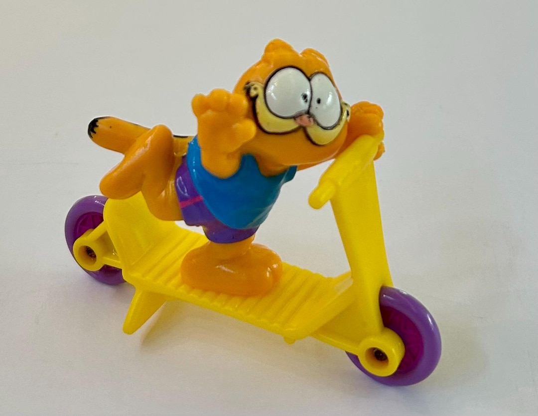 Vintage 1981 Garfield on Scooter - Mcdonald's Happy Meal Toy - Etsy