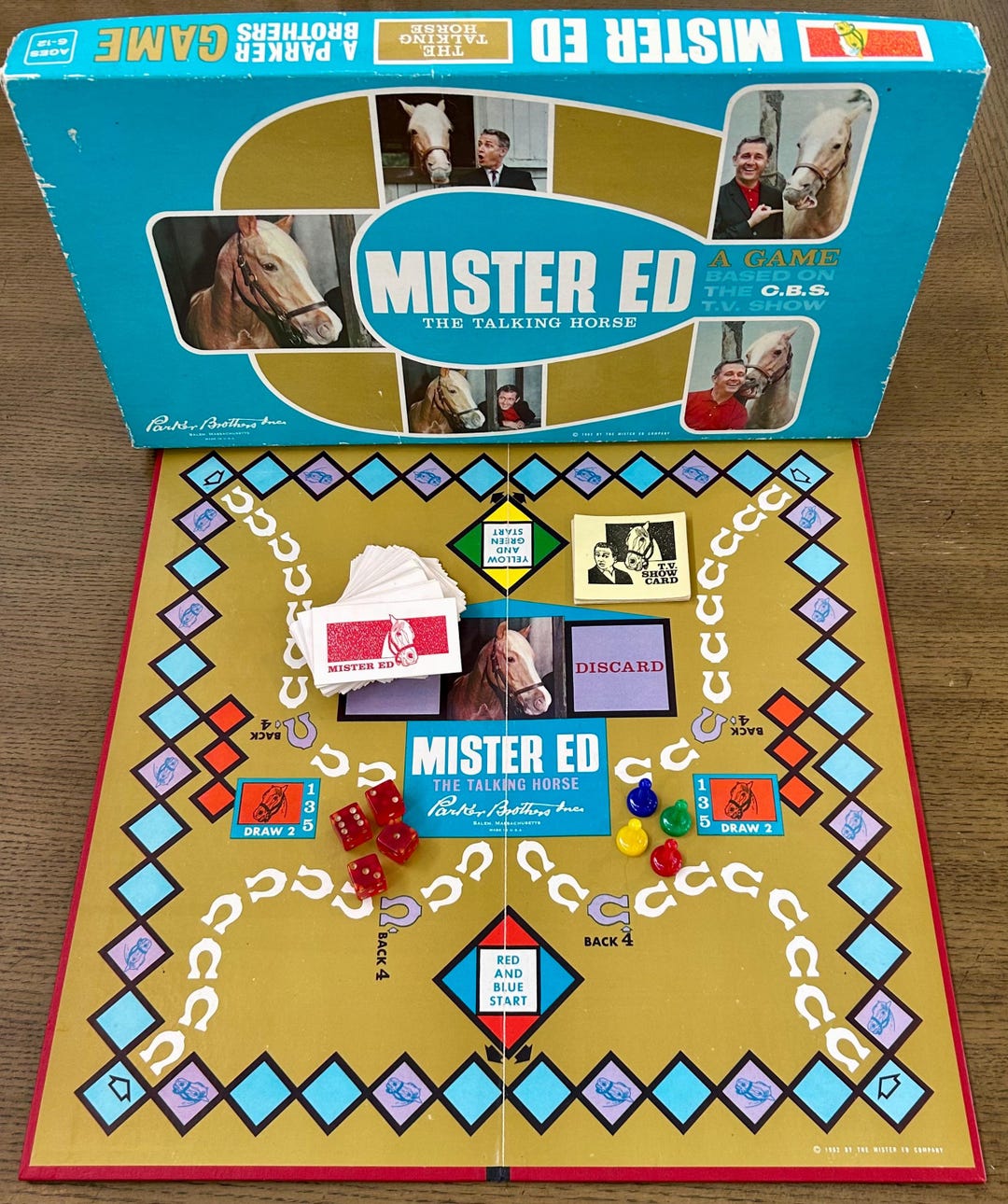 Vintage 1962 MISTER ED the Talking Horse Board Game by Parker Brothers ...