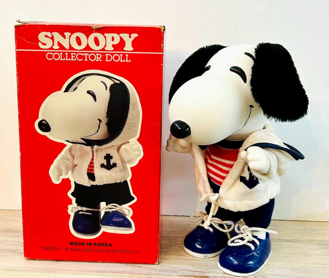 Vintage 1966 Peanuts Snoopy the Sailor Limited Edition Jointed 8 1/2 ...