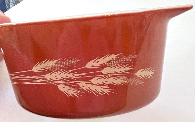 Vintage Pyrex Autumn Harvest Wheat Round 473B Casserole Dish - Etsy