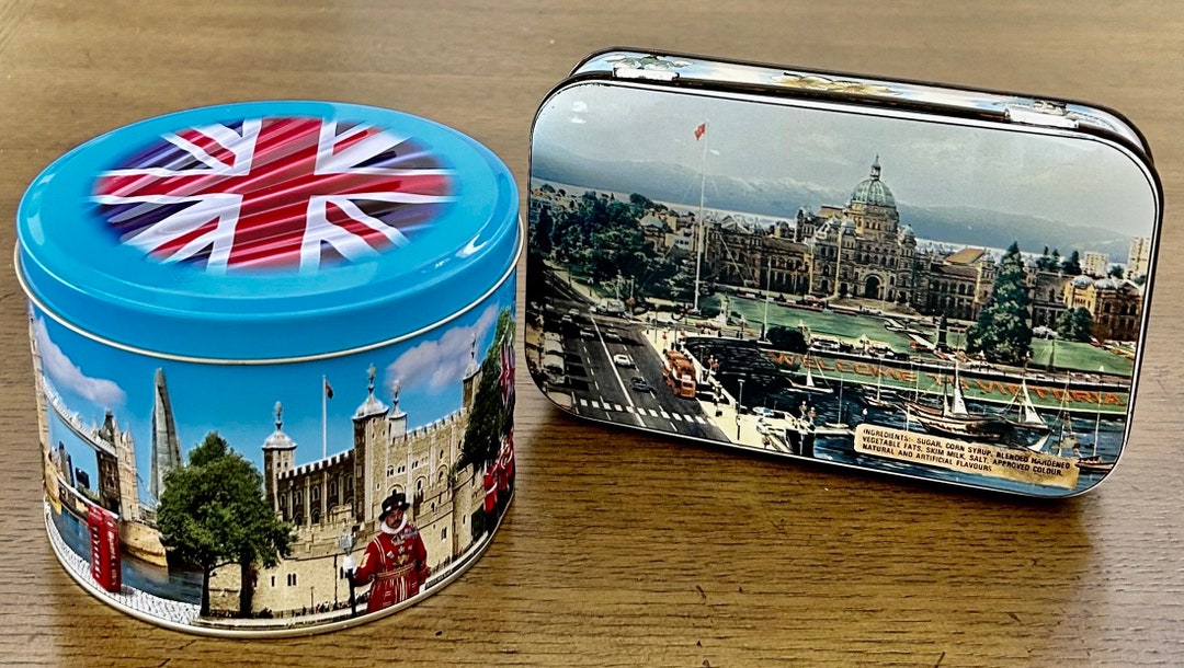 Collectible Toffee Tins: Churchill's London & Victoria BC (empty) - Etsy