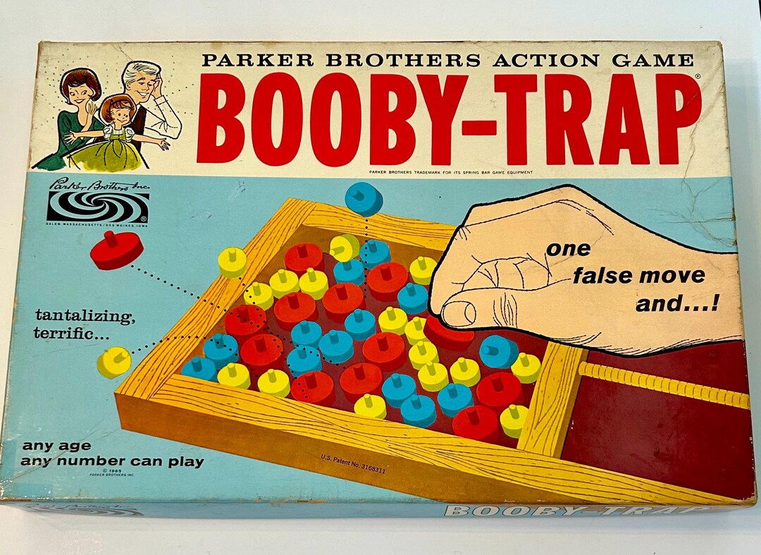 Vintage 1965 Booby Trap Action Game by Parker Brothers No 60 - Etsy