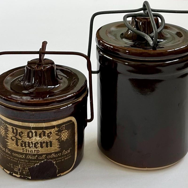 Crock Jar With Lid and Bail - Etsy