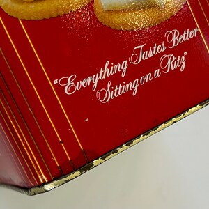 Vintage 1986 RITZ Crackers Limited Edition Oblong 16 Oz Tin Container ...