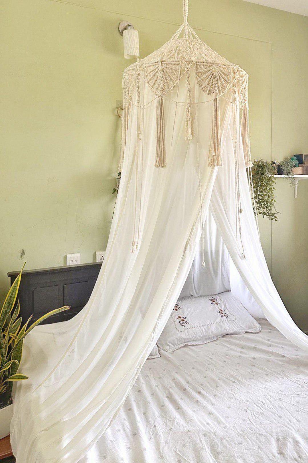 Macrame Canopy,boho Handmade Bed Canopy, Baby Nursery Canopy, Macrame ...