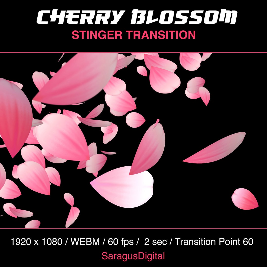Twitch Stinger Transitions Sakura, Cute Pink Cherry Blossom Twitch ...