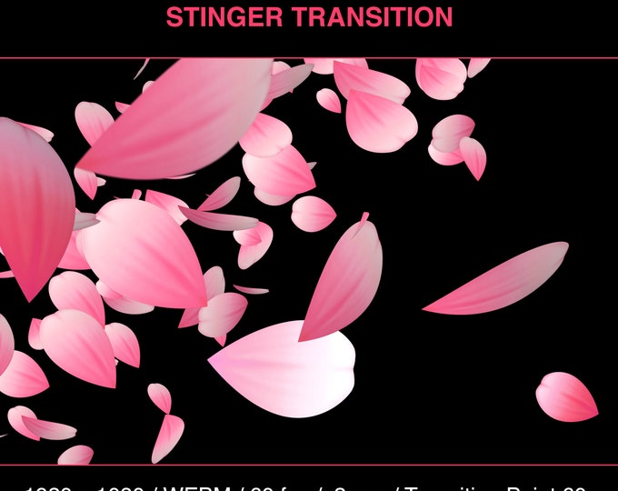 Sakura Flower Animated Twitch Scene Stinger Transition - Kawaii Pink ...