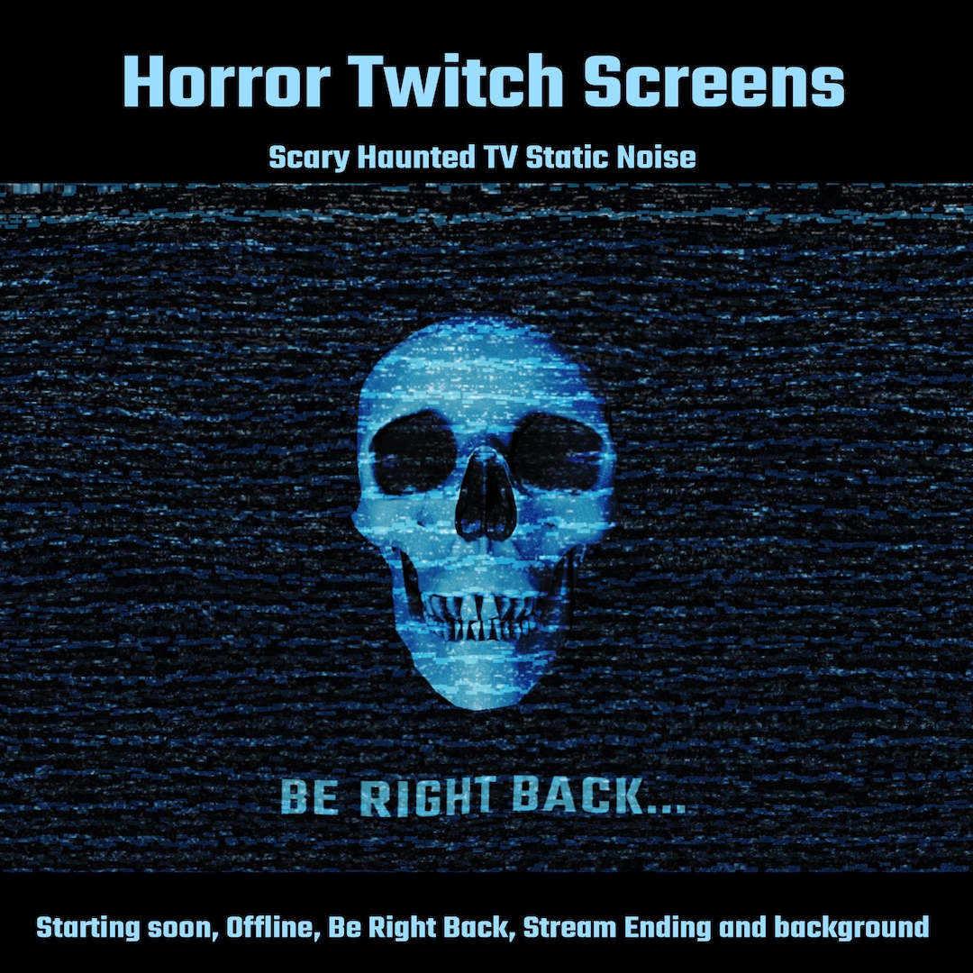 Horror Twitch Overlays, Starting Soon Halloween Stream, Haunted ...