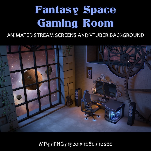 Starting Soon Stream Space Background - Etsy