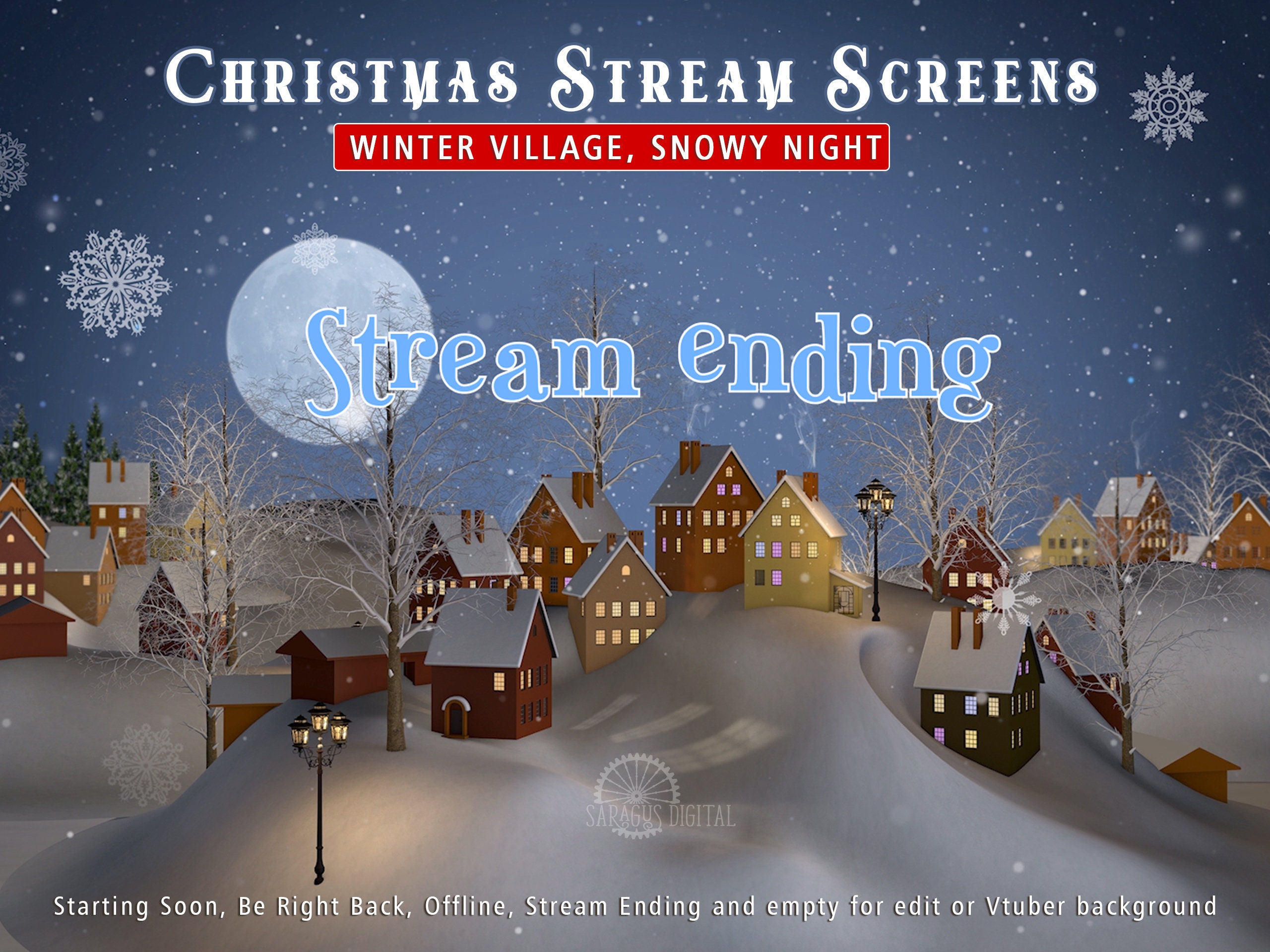 Winter Village Night