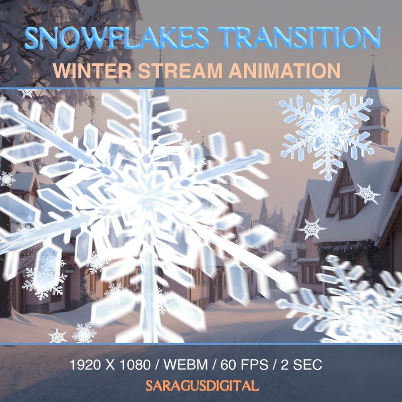 Snow Transition Screen - Etsy