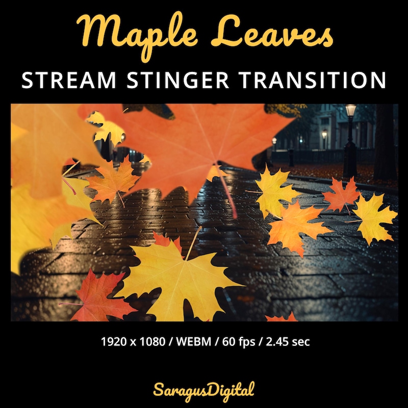 Twitch Fall Obs Overlay - Etsy