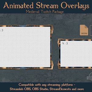 Medieval Twitch Overlay Pack – Animated & Static Borders, Stream Assets ...