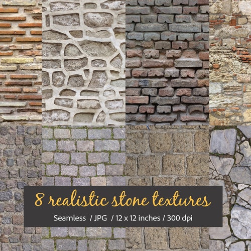 Stones Background Digital Papers Stone Wall Texture Paper - Etsy