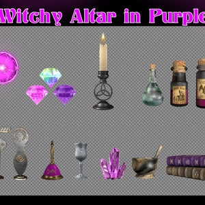Witchy Twitch Overlays, Animated Magic Stream Decoration, Alerts, Pagan ...