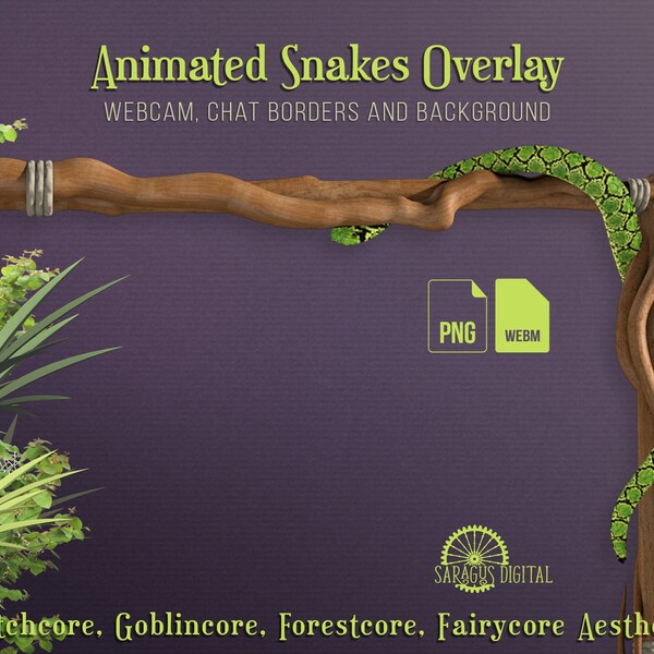 Green Snake Overlay - Etsy